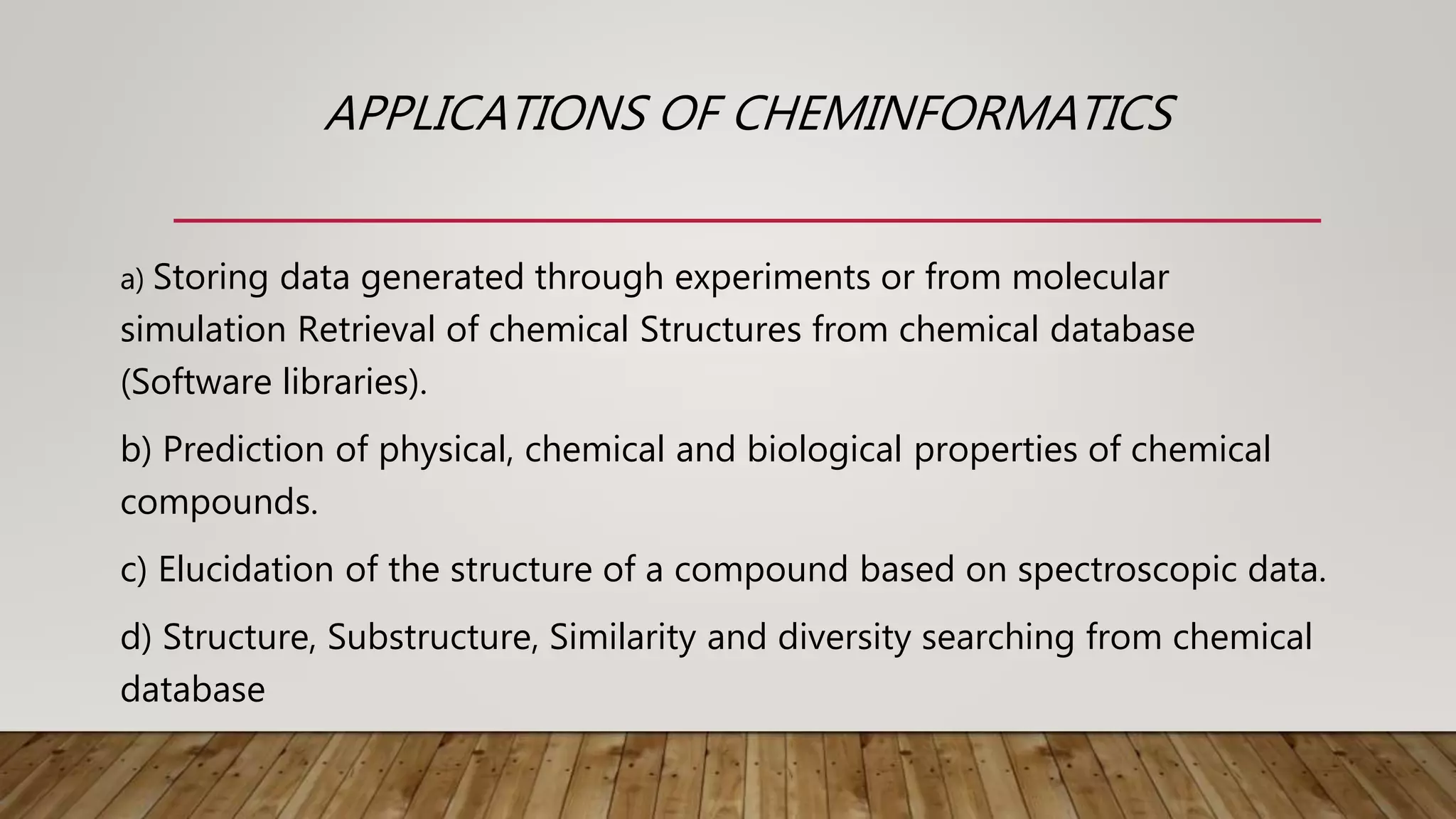 Cheminformatics | PPTX