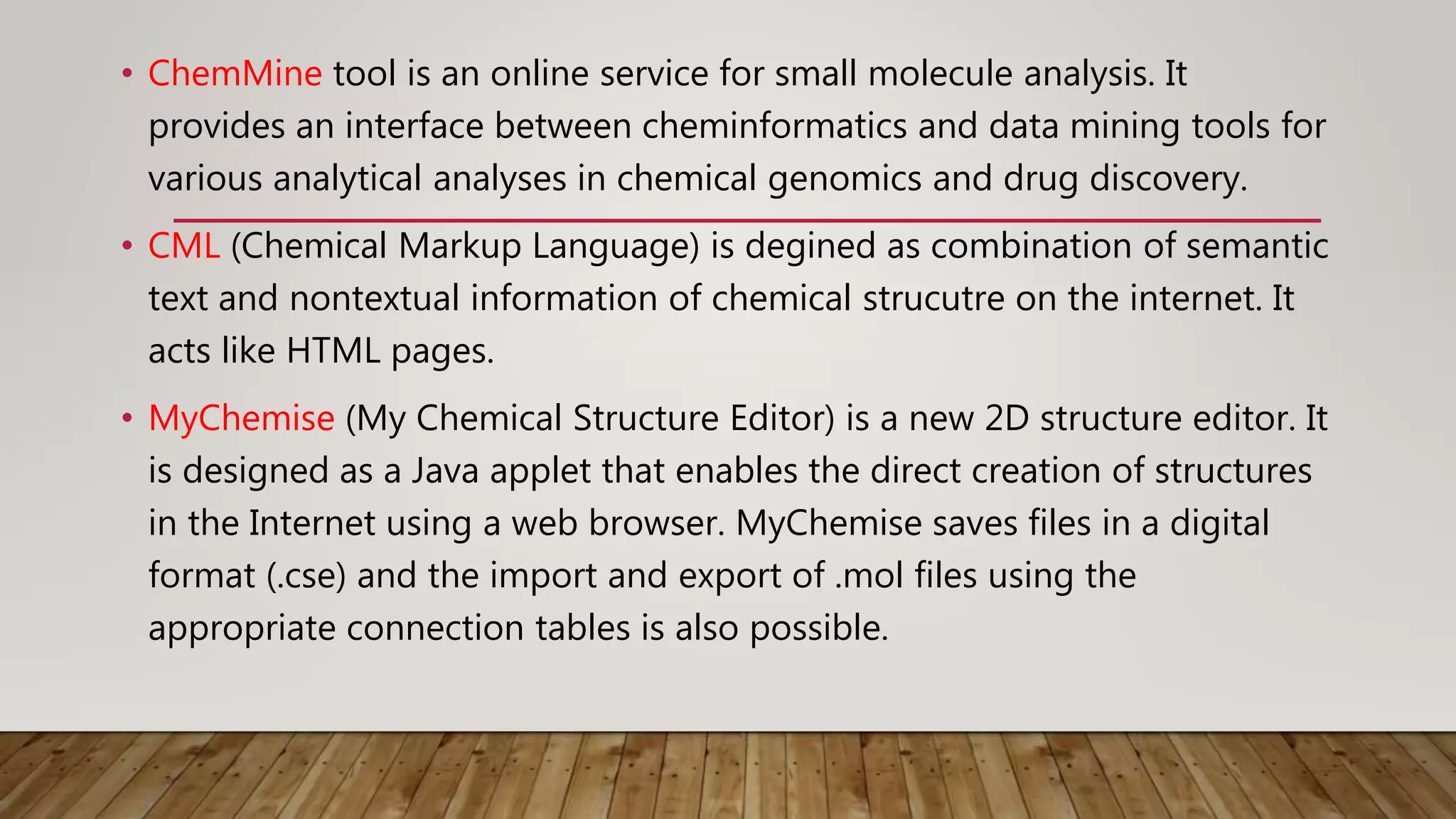 Cheminformatics | PPTX