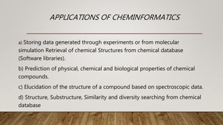Cheminformatics | PPTX