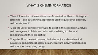 Cheminformatics | PPTX