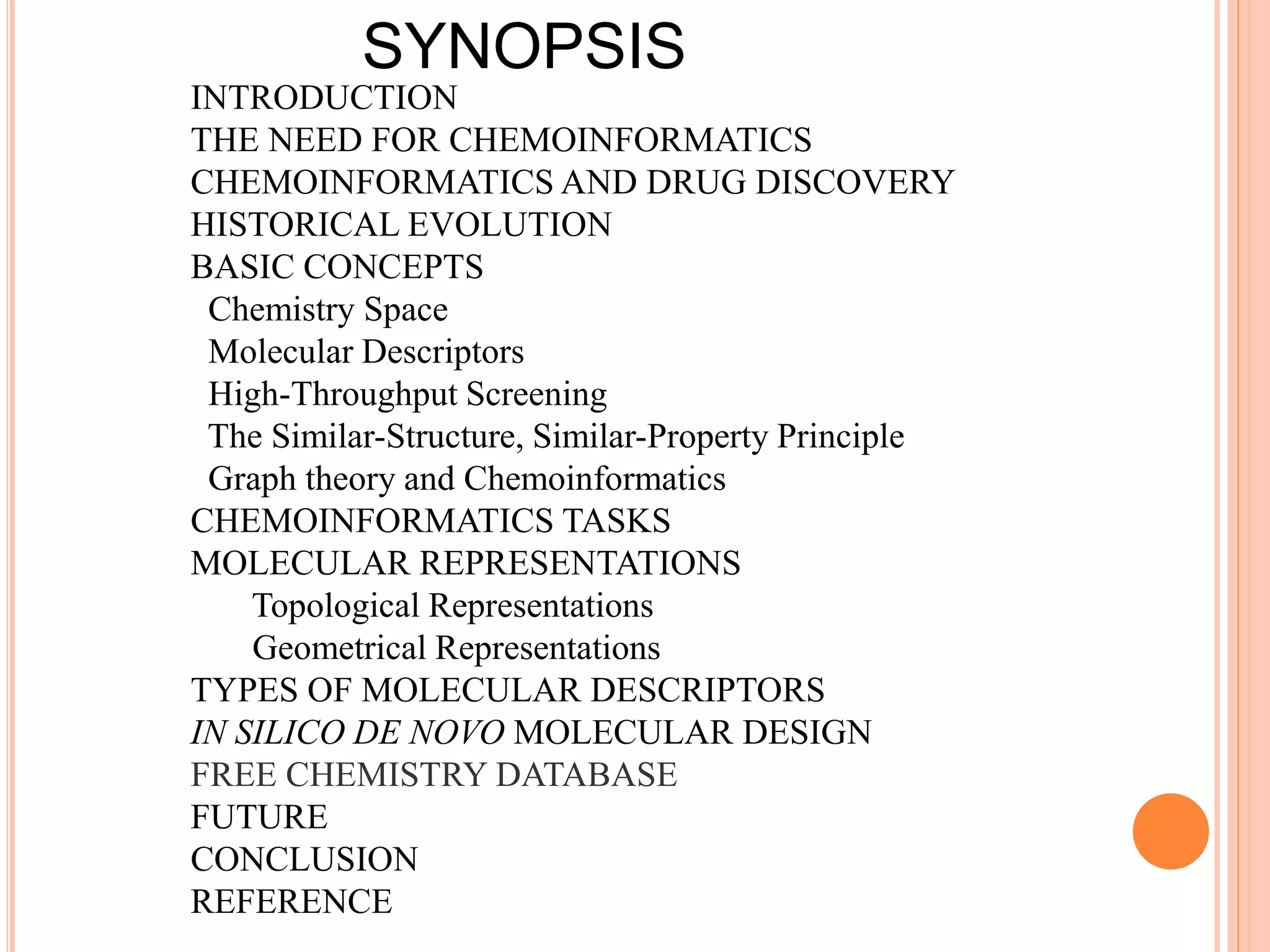Cheminformatics, concept by kk sahu sir | PPTX