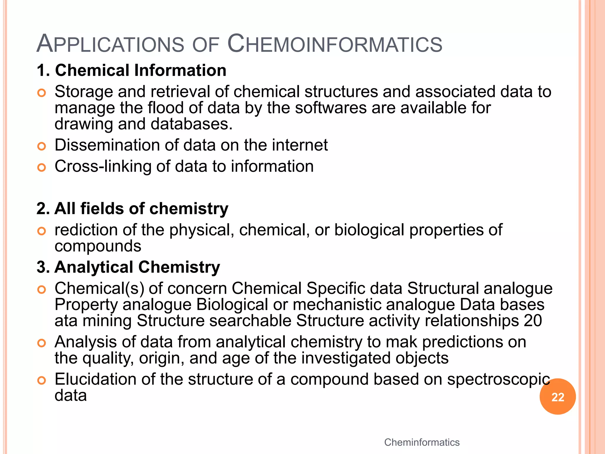 Cheminformatics, concept by kk sahu sir | PPTX
