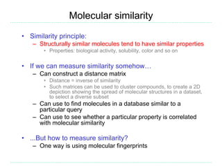 Overview of cheminformatics | PPT