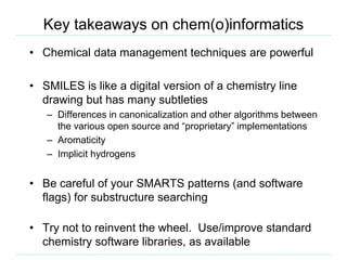 Overview of cheminformatics | PPT