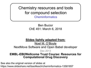Overview of cheminformatics | PPT