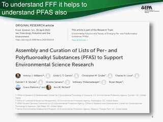Cheminformatics Tools to Access Data for PFAS and Constituents of ...