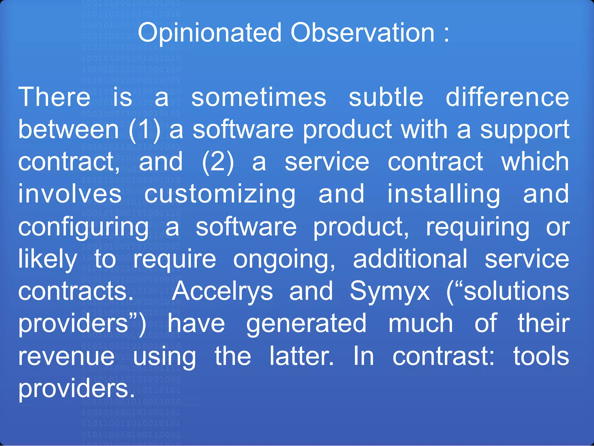 Cheminformatics Software Development: Case Studies | PPT