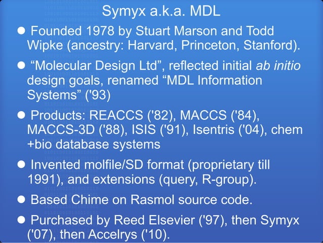 Cheminformatics Software Development: Case Studies | PPT