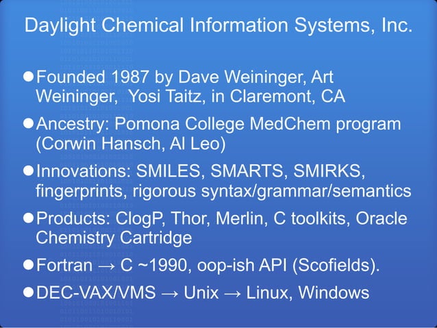 Cheminformatics Software Development: Case Studies | PPT