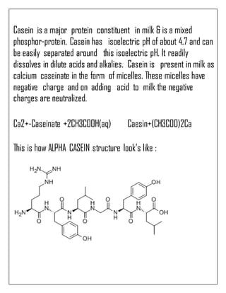 Calcium Caseinate Structure