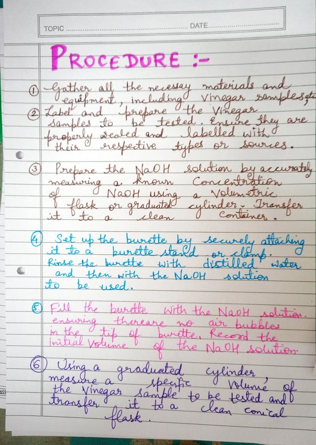 Chemistry Investigatory Project Class 11 | PDF