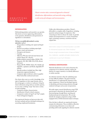 Chemir Analytical Services | PDF