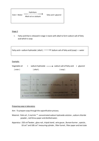 Soap and detergent ( chemistry folio form 5 ) | DOCX