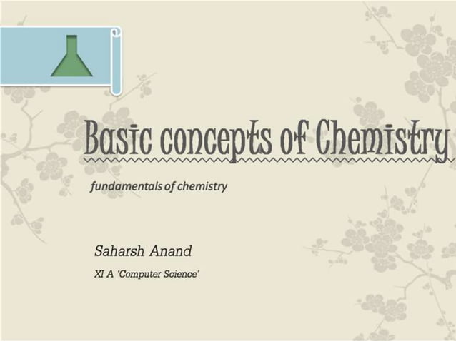 Basic concept of Chemistry | PPTX