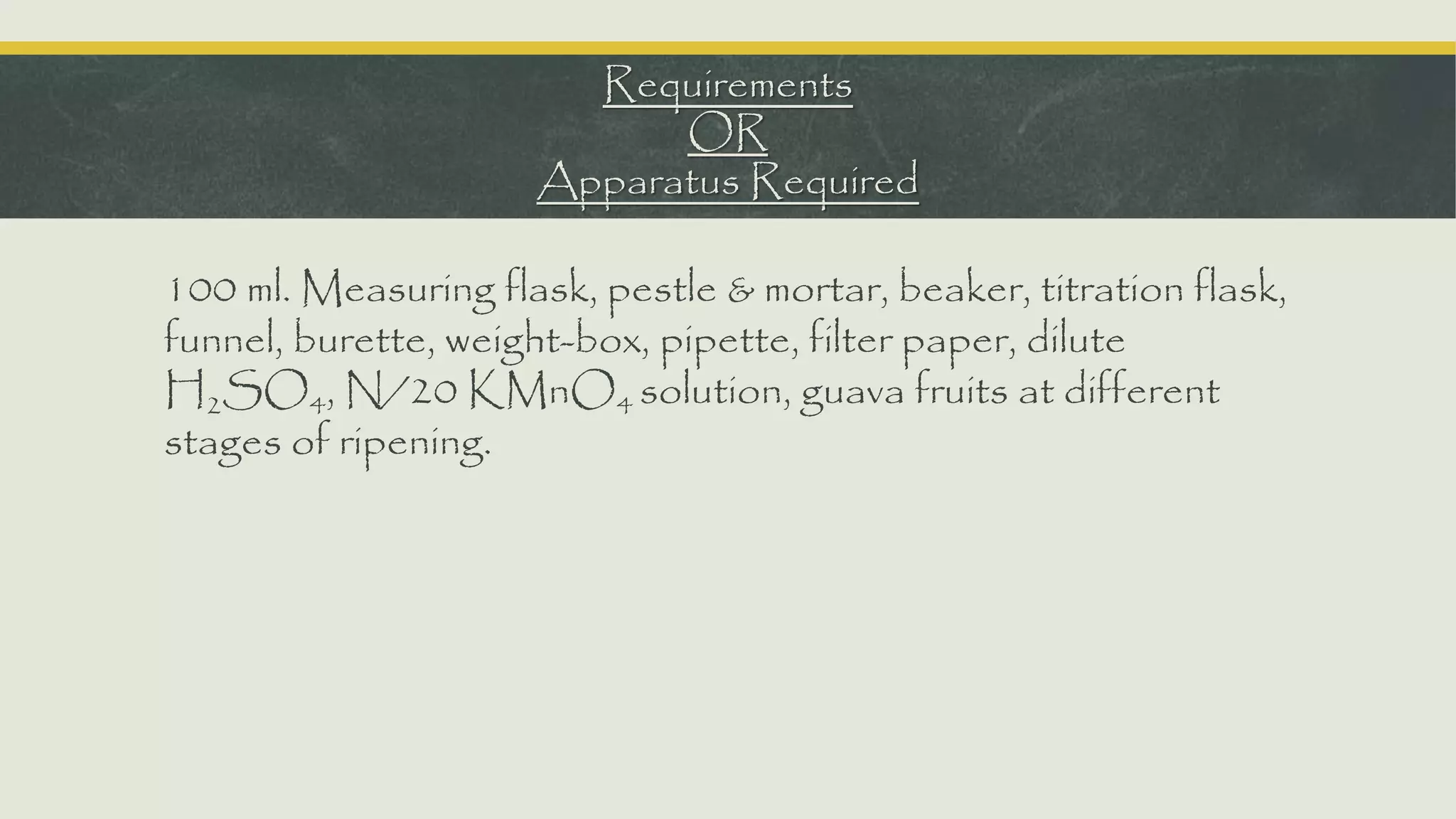 Study The Presence of Oxalate Ions in Different Stages Of Guava | PPTX