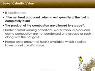 Calorific Value | PPTX