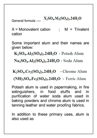 chemistry project on preparation of potash alum | DOCX | Commodities ...