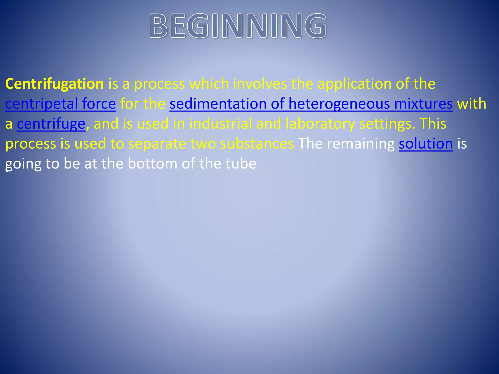 Centrifugation | PPTX