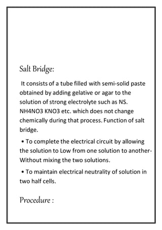 Chemistry Investigation Project (Daniel cell). | DOCX