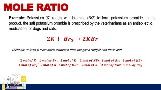 Chemistry Mole Ratio Science subject for shs | PPT