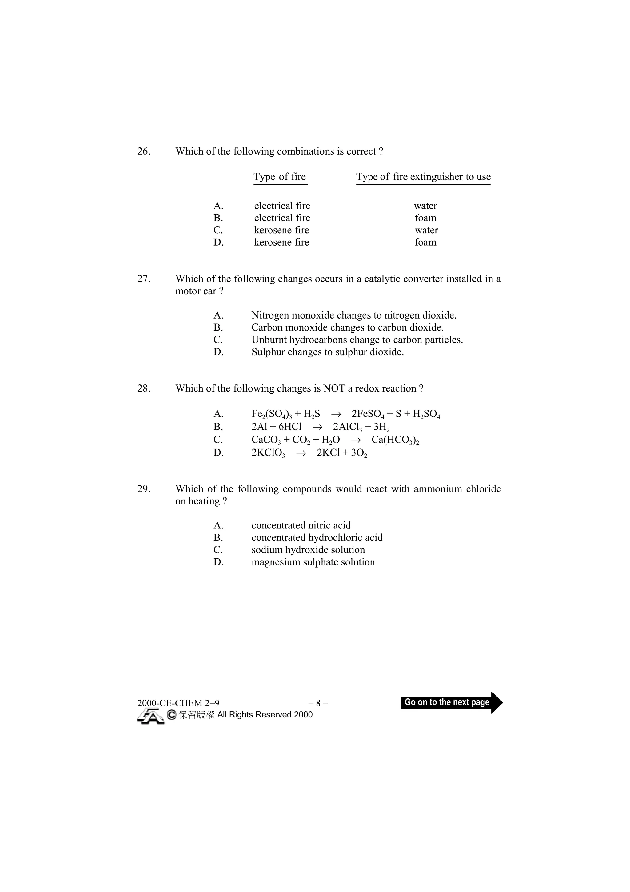 Chemistry 2000 Paper2 Pdf