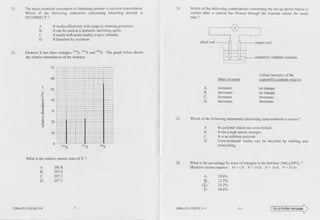 Chemistry 2004 Paper 2 | PDF
