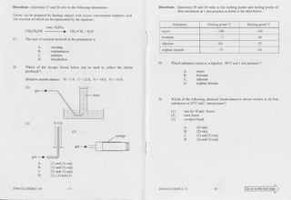 Chemistry 2004 Paper 2 | PDF