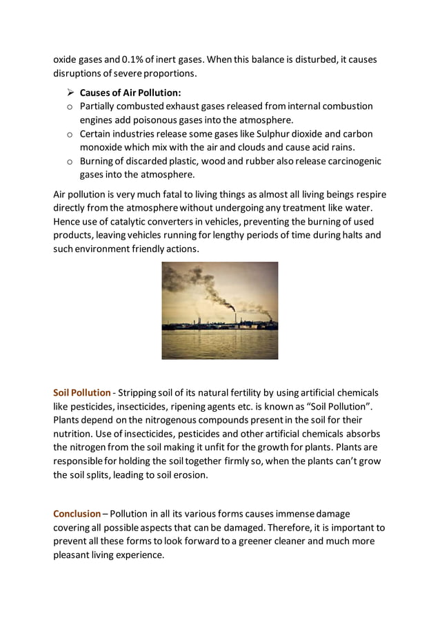 Chemistry - environmental pollution | DOCX | Indoor Environmental ...