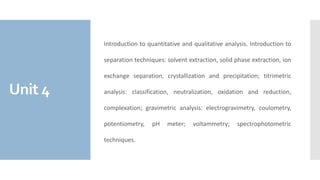 Analytical Chemistry | PPT