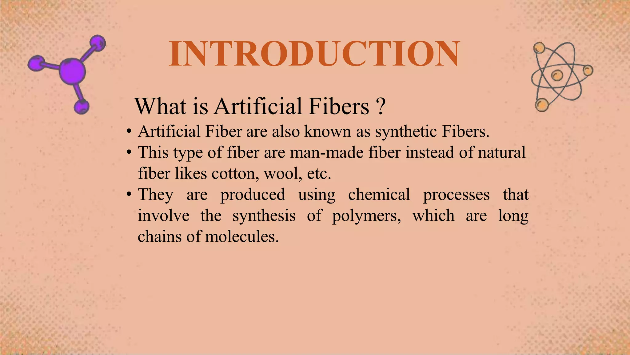 Artificial Fibres | PPTX