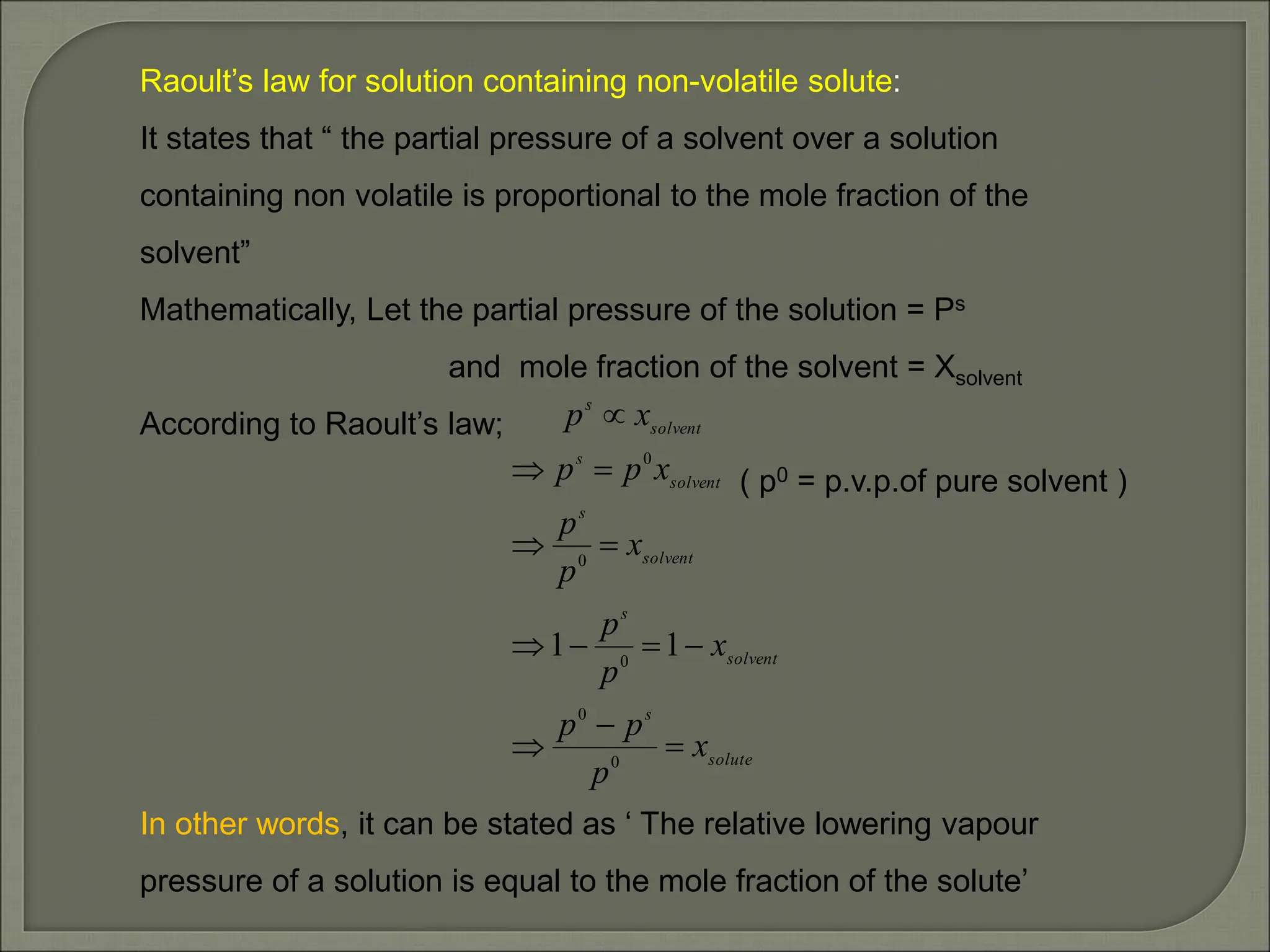 Chemistry chapter 1 solutions detailed explanation | PPT