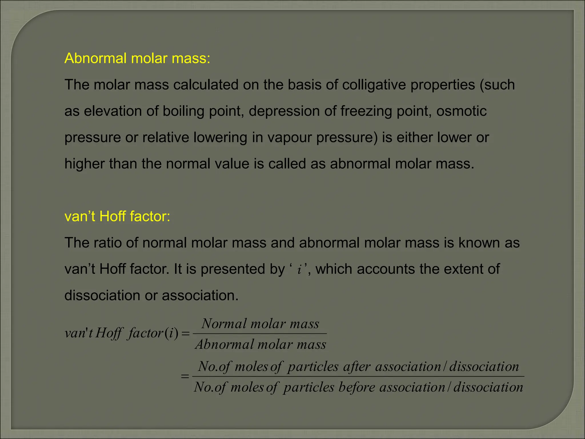 Chemistry chapter 1 solutions detailed explanation | PPT