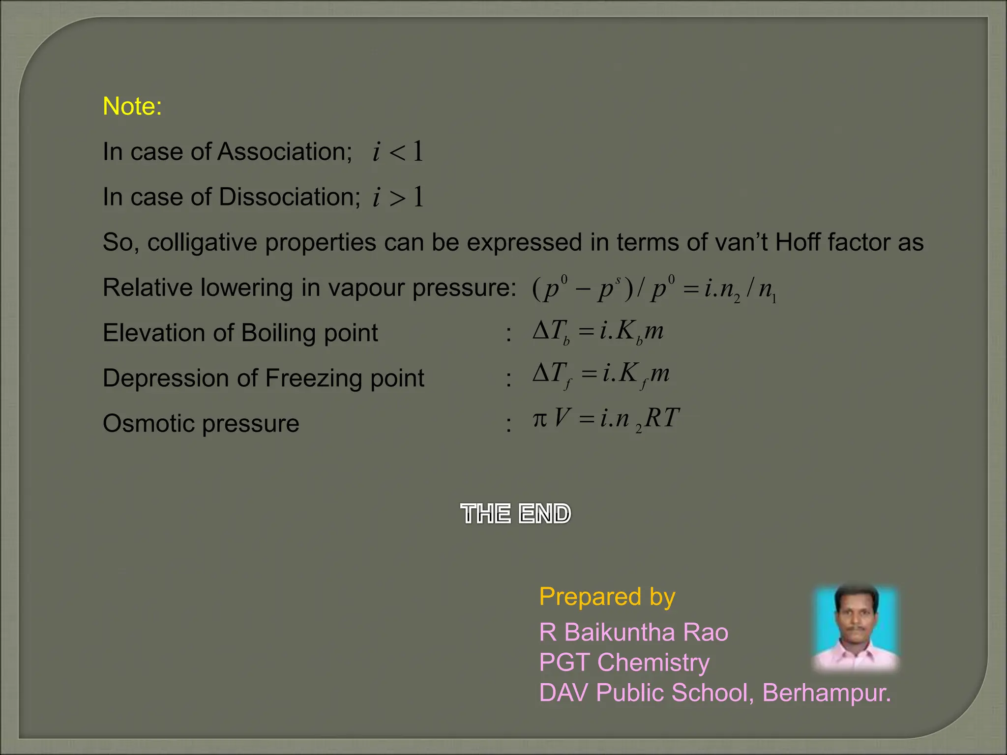 Chemistry chapter 1 solutions detailed explanation | PPT
