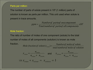 Chemistry chapter 1 solutions detailed explanation | PPT