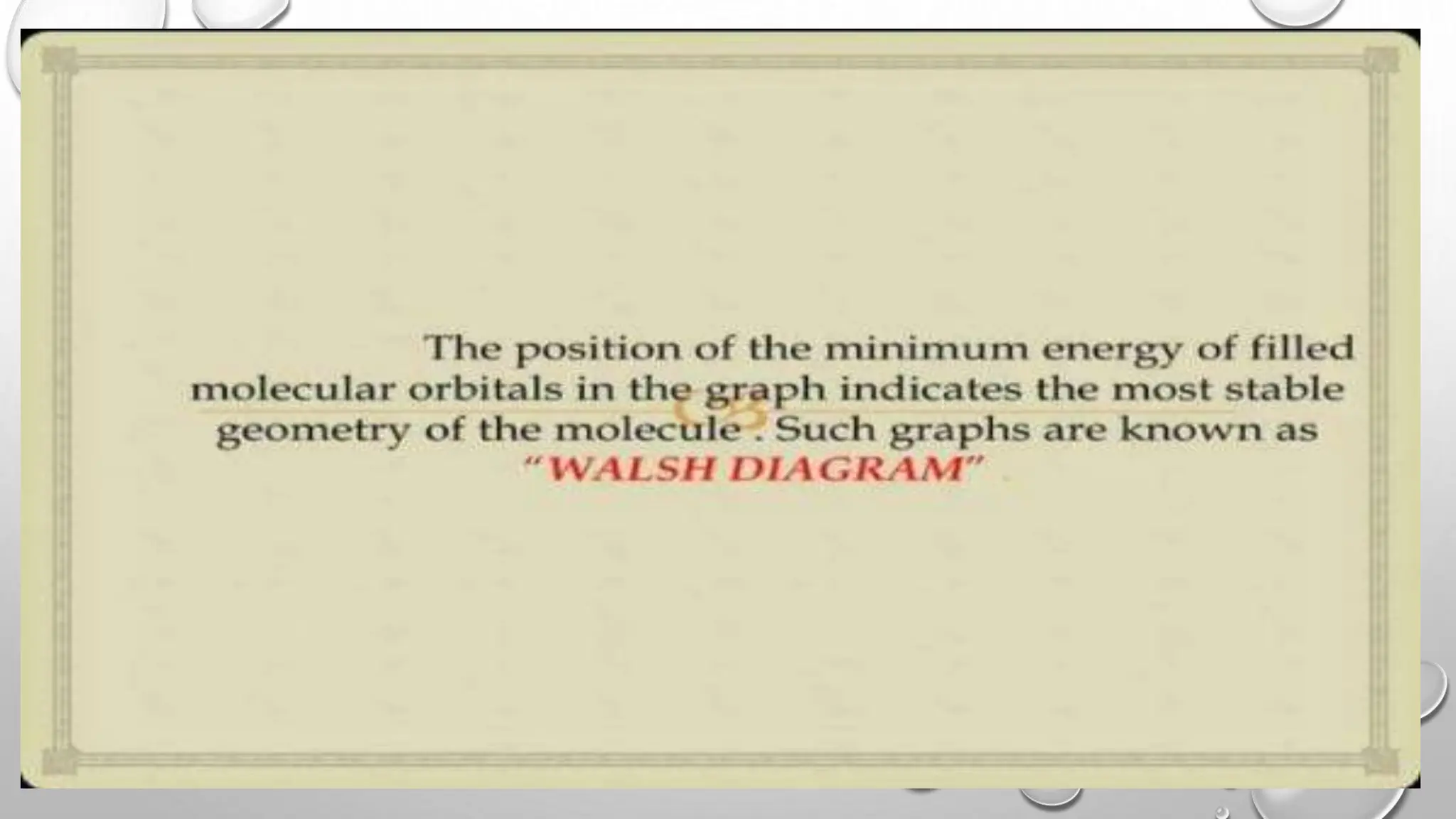Walsh diagram for the chemistry education | PPTX