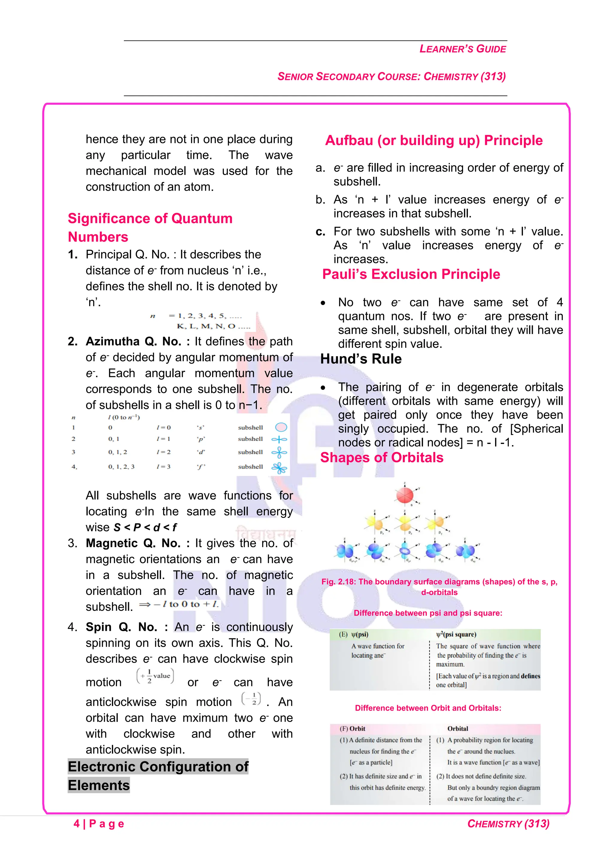 NIOS Class 12th Chemistry Notes || Class 12th || NIOS | PDF | Chemistry ...