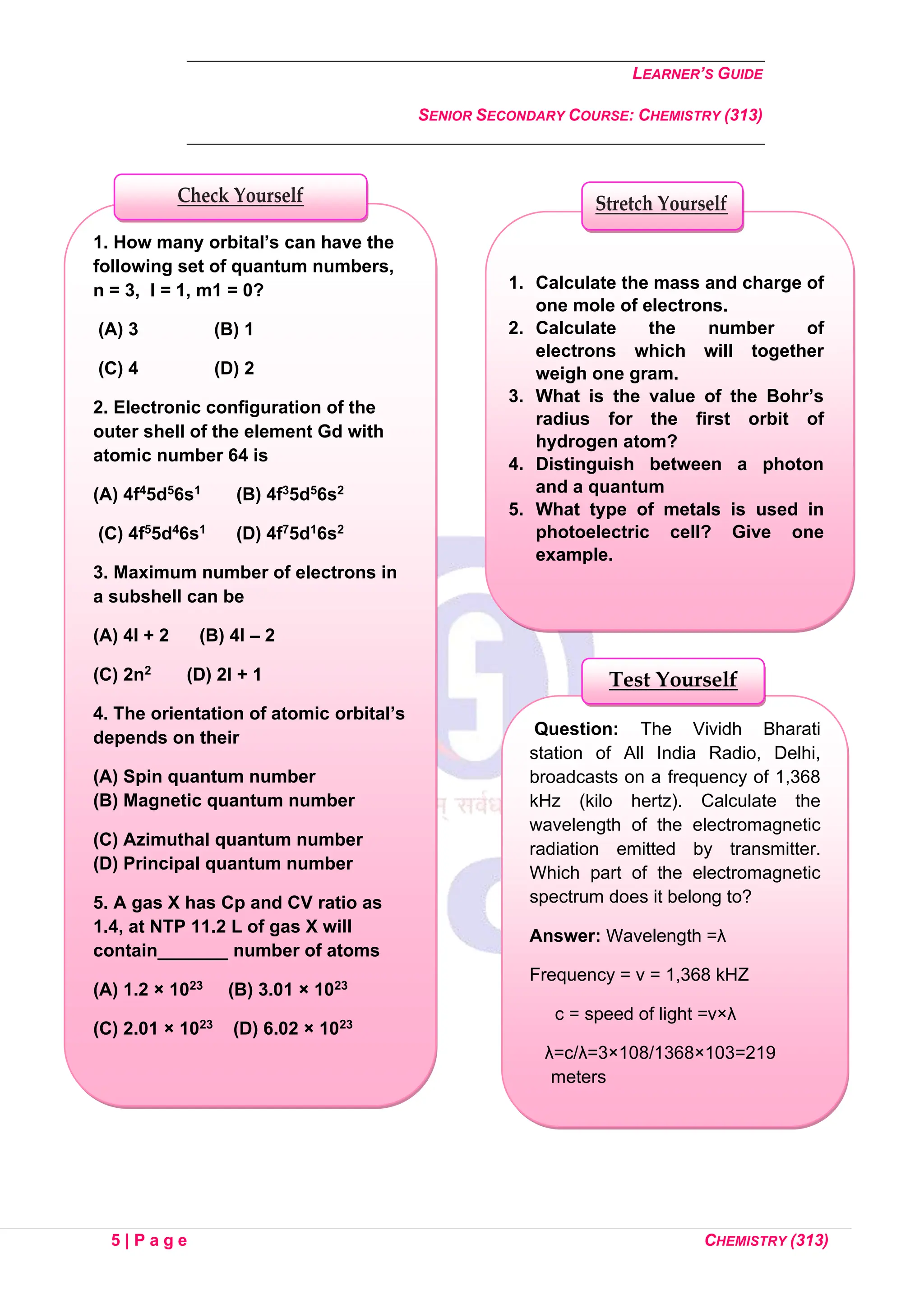 NIOS Class 12th Chemistry Notes || Class 12th || NIOS | PDF | Chemistry ...