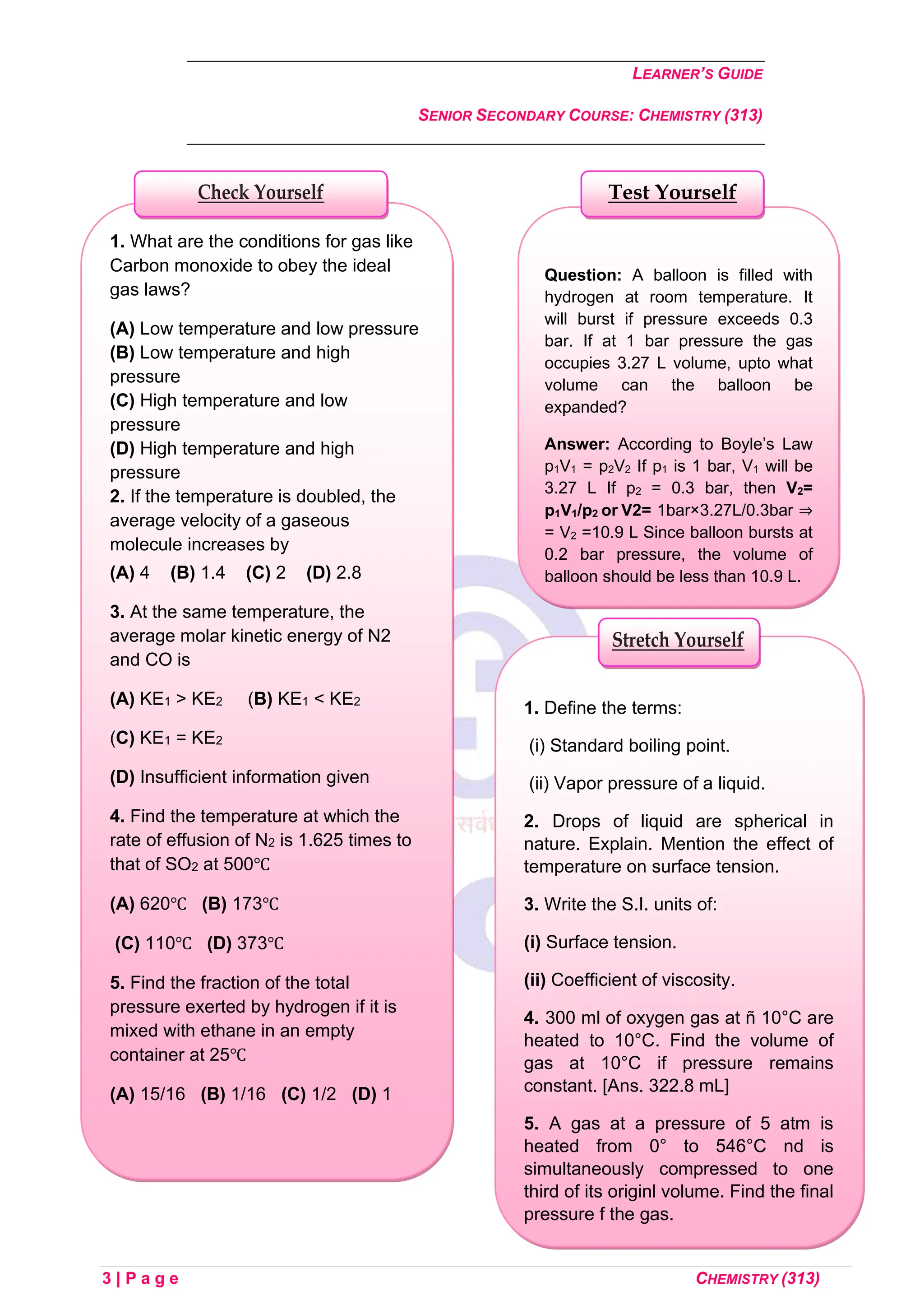 NIOS Class 12th Chemistry Notes || Class 12th || NIOS | PDF | Chemistry ...