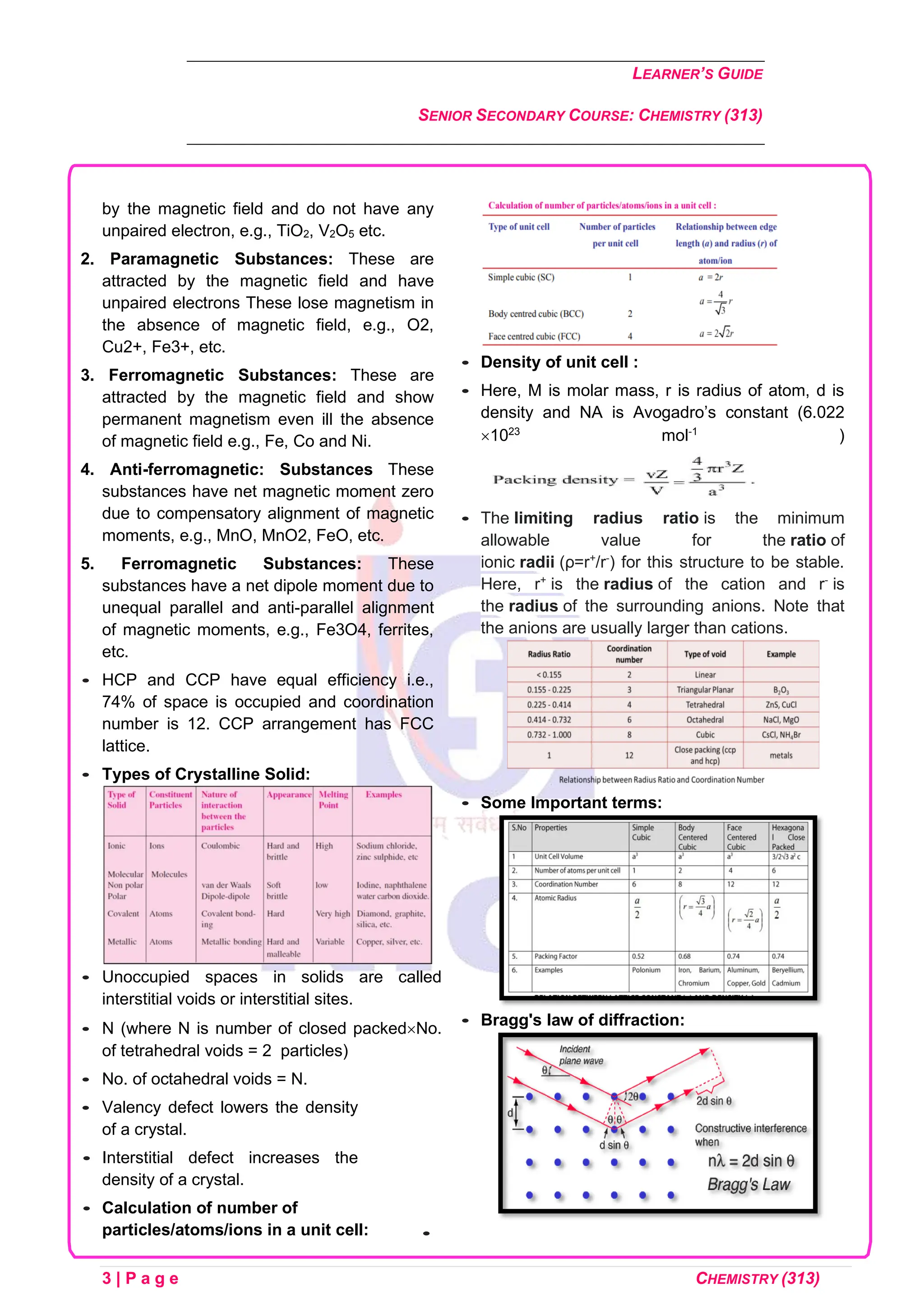 NIOS Class 12th Chemistry Notes || Class 12th || NIOS | PDF | Chemistry ...