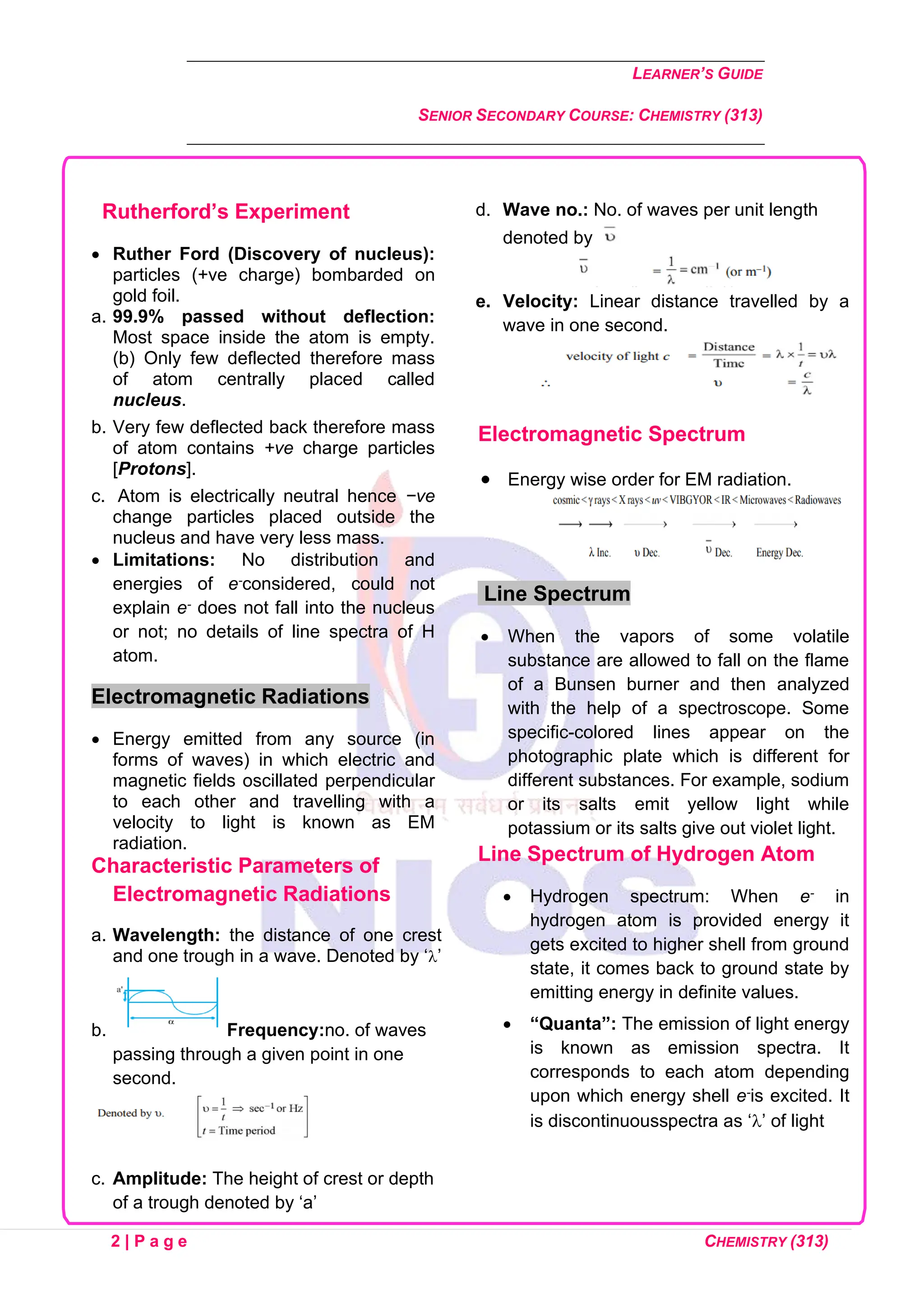 NIOS Class 12th Chemistry Notes || Class 12th || NIOS | PDF | Chemistry ...