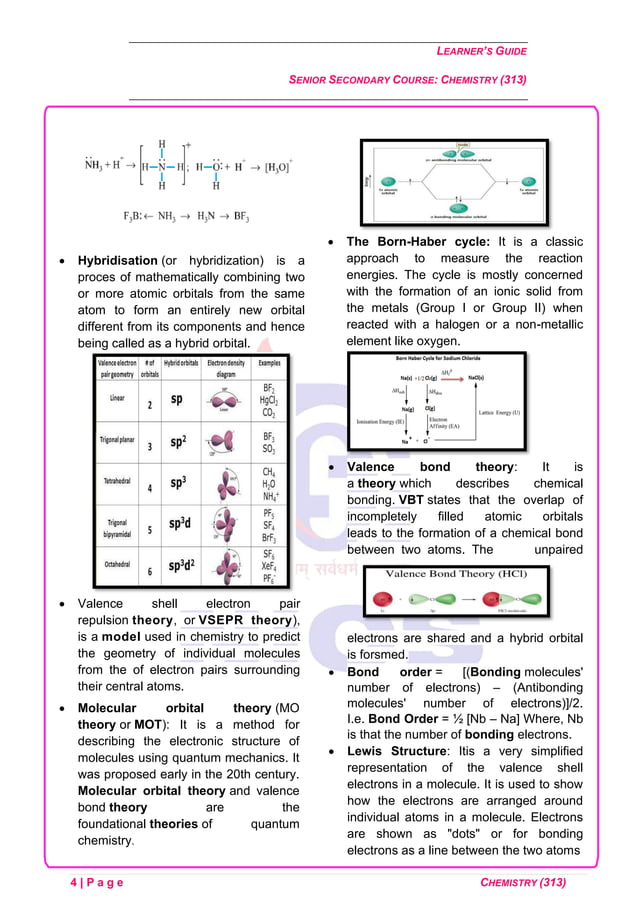 NIOS Class 12th Chemistry Notes || Class 12th || NIOS | PDF | Chemistry ...