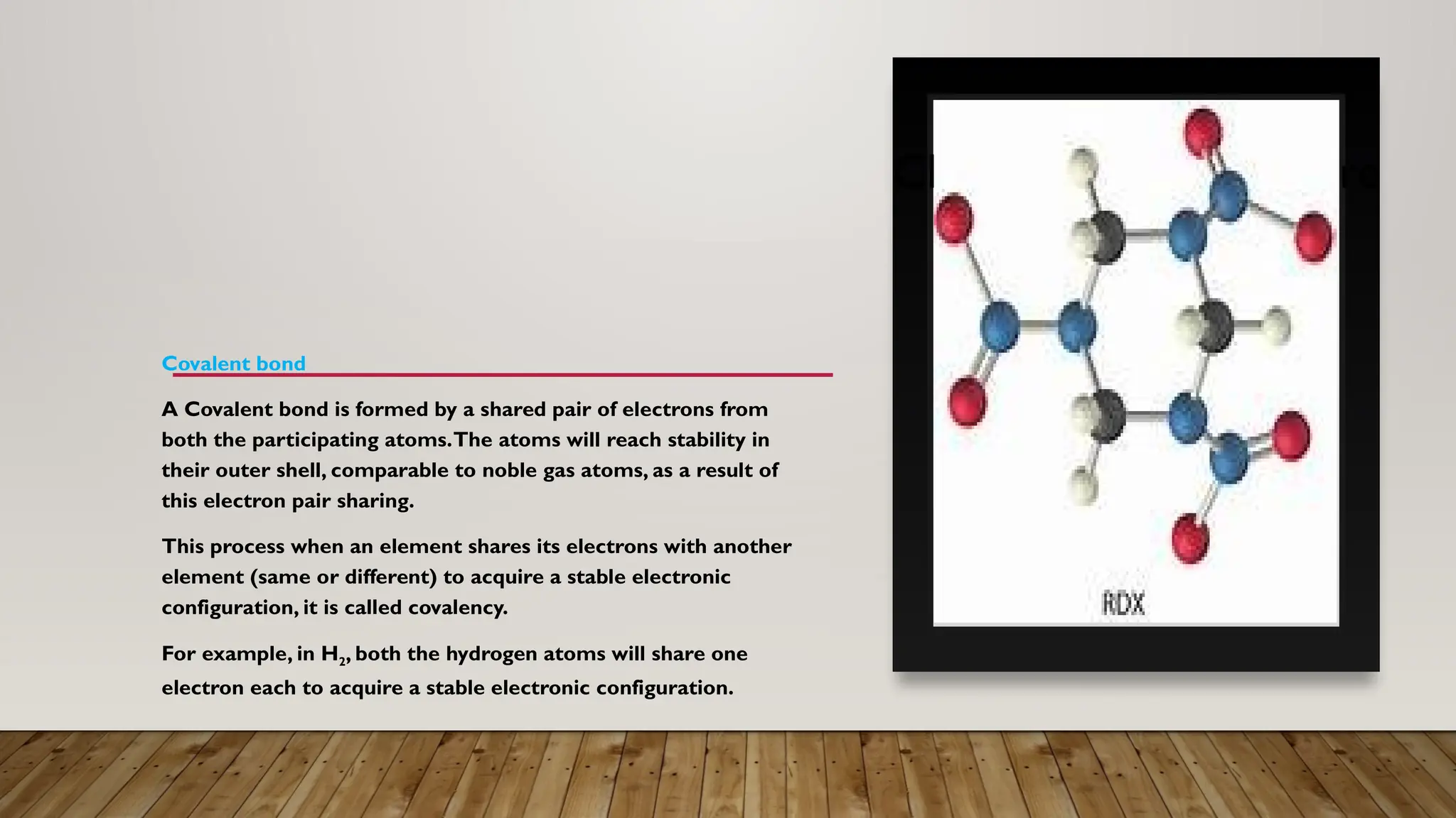 Explanation about covalent bonds and about the properties of covalent bond and how they differ ...