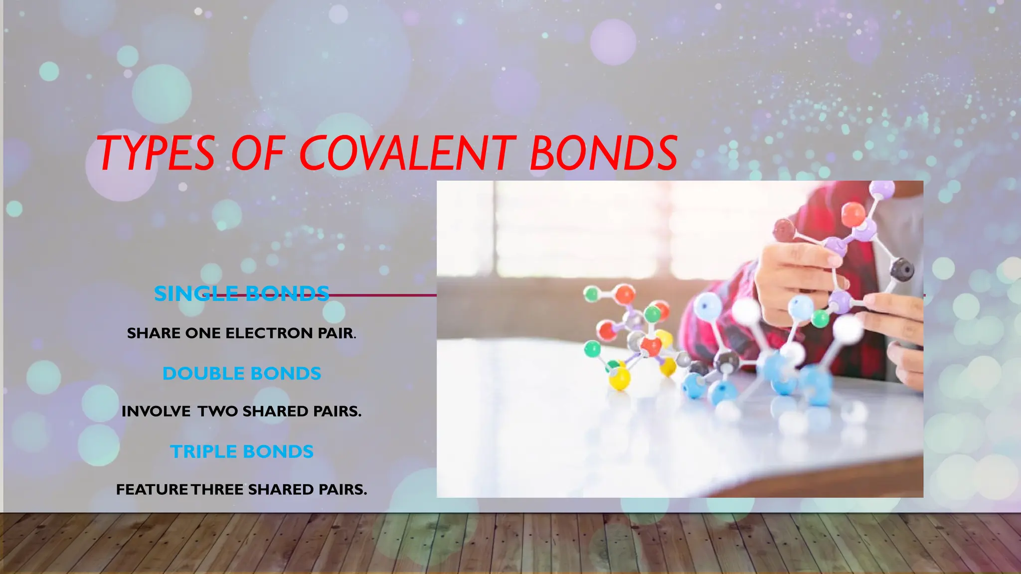 Explanation about covalent bonds and about the properties of covalent bond and how they differ ...