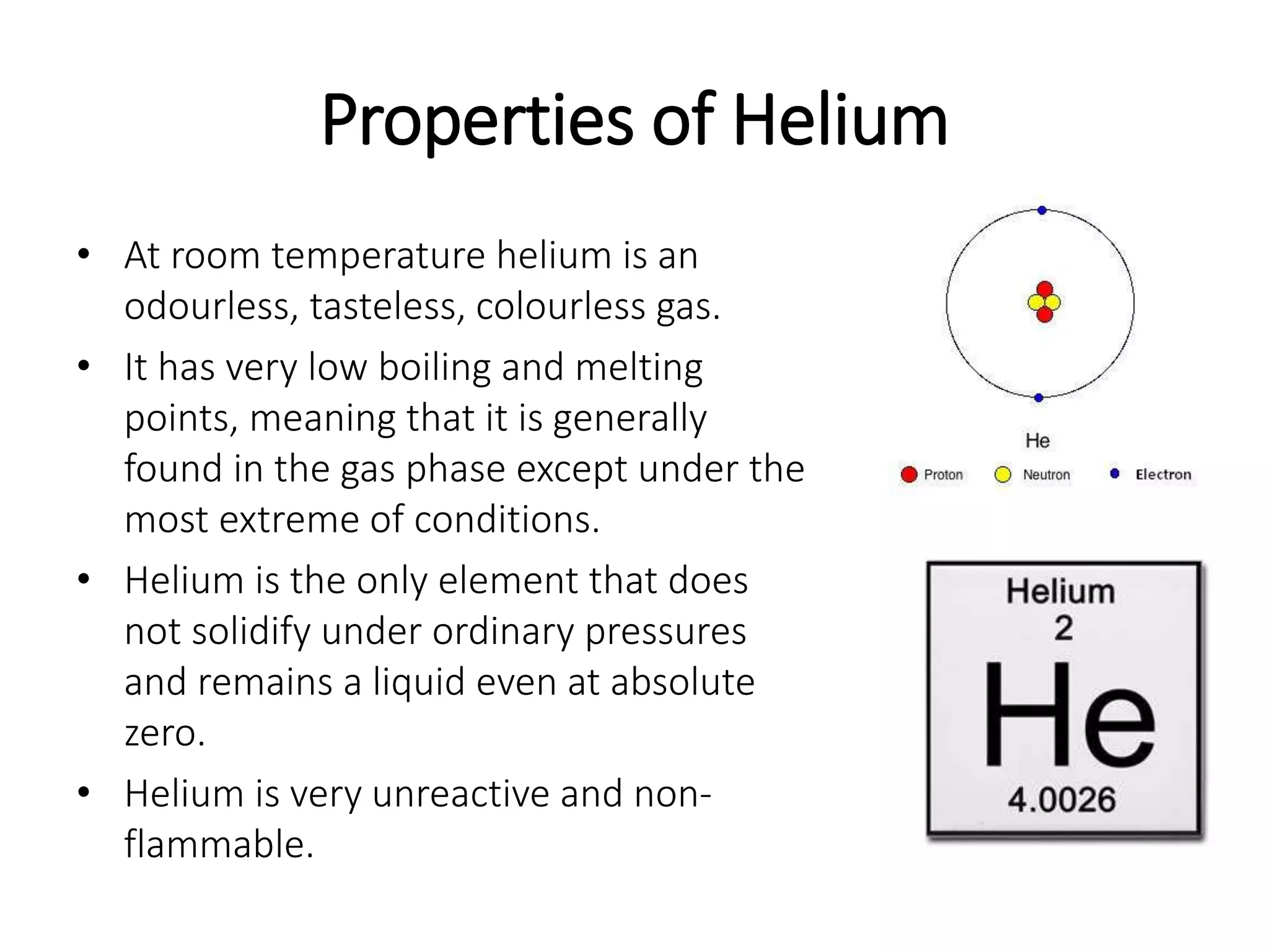Chemistry:Introduction- Hydrogen and Helium | PPT