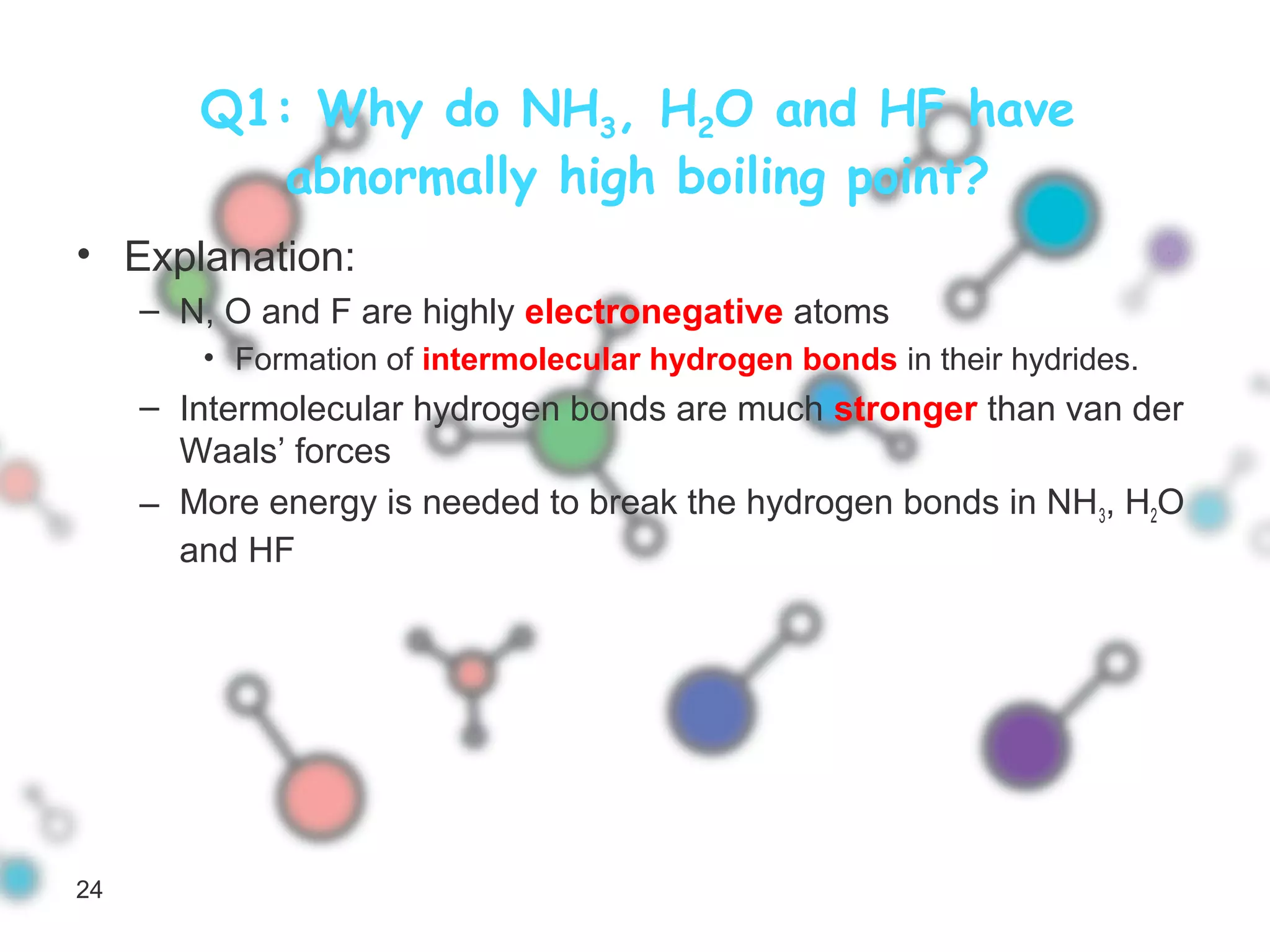 Chemistry hydrogen bonding | PPT
