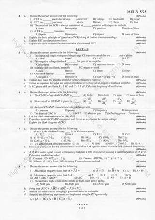1st semester chemistry stream (2013-June) Question Papers | PDF