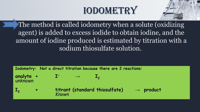Iodometric and iodimetric Titration | PDF | Chemistry | Science