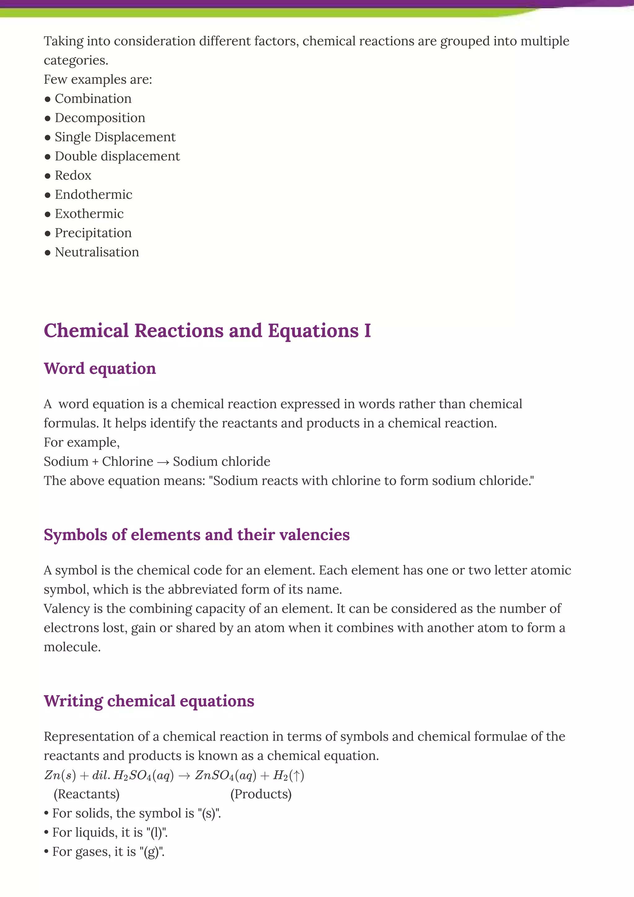 Chemistry notes-class-10-chapter-1 | PDF