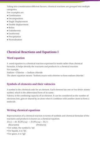 Chemistry notes-class-10-chapter-1 | PDF