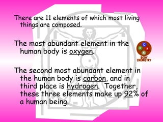Book A Ch 3 Section 1- Chemistry of living things | PPT